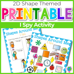 2D Shape Sorting Pocket Chart Cards - Life Over C's Club