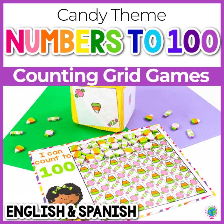Number Counting Grid: Candy Mini Eraser - Life Over C's Club