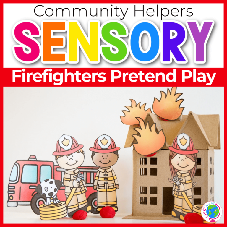 Play Dough Pretend Play: Firefighter Community Helpers - Life Over C's Club