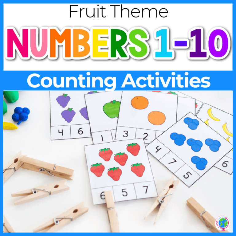 Counting Puzzles and Clip Cards: Fruit Theme - Life Over C's Club