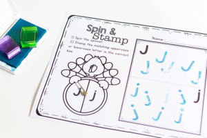 Alphabet Spin and Stamp: Thanksgiving Turkey Theme - Life Over C's Club