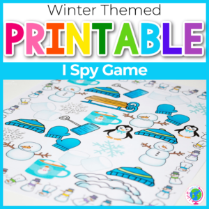 I Spy Counting Game: Winter Theme - Life Over C's Club