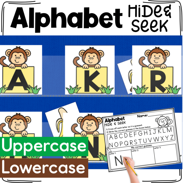 Sight Word Editable Hide & Seek Pocket Chart Cards | Monkey Theme ...