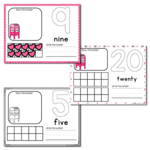 1-20 Counting Activities: Valentine's Day - Life Over C's Club