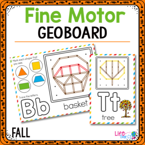 Fine Motor Mats: Geoboard: Fall - Life Over C's Club