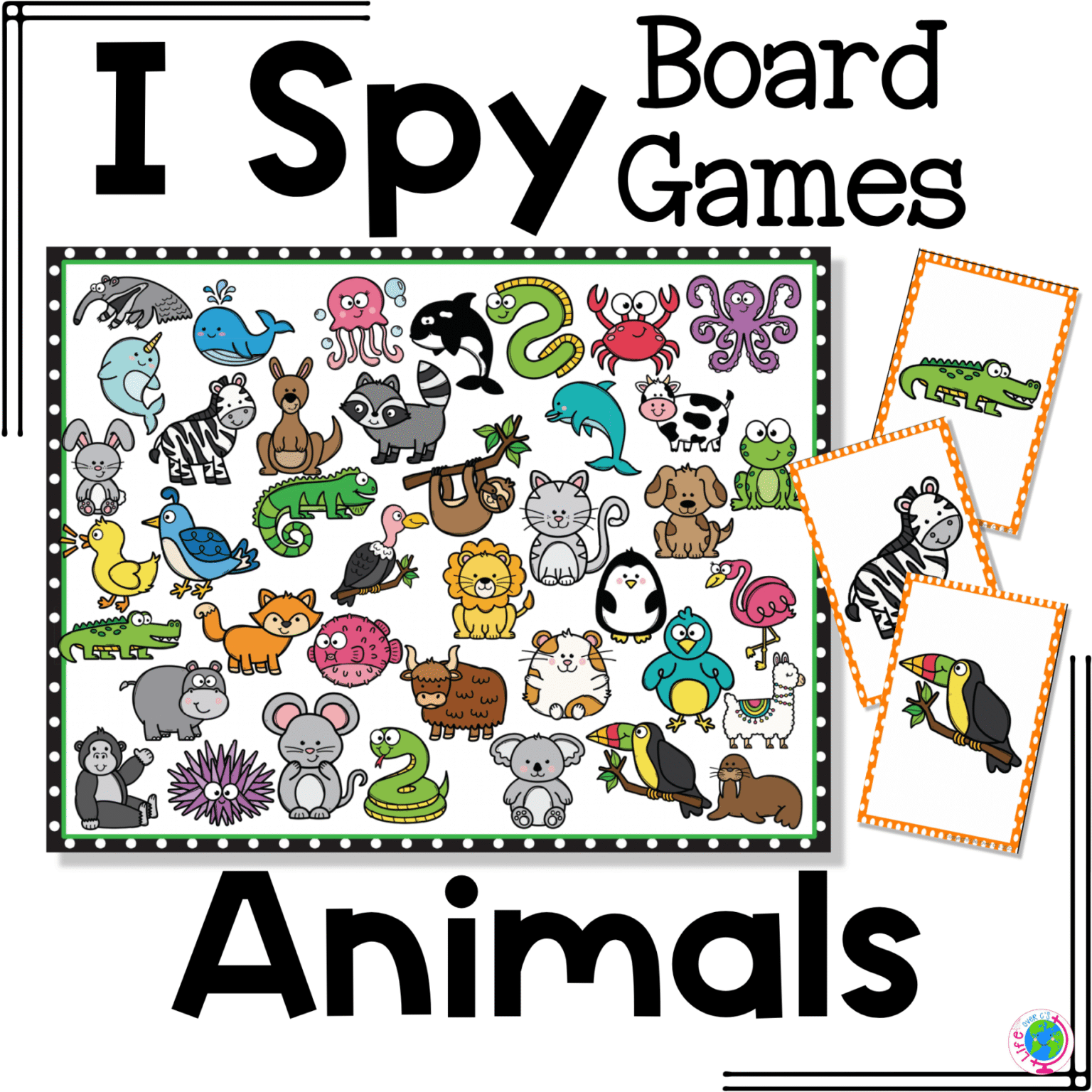 Fine Motor Mats Bricks: Animals - Life Over C's Club