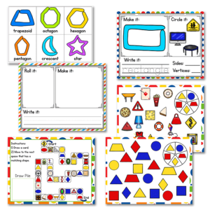 2D & 3D Shapes: 1st Grade Math Centers - Life Over C's Club