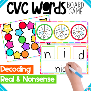 CVC Words: I Spy Trace and Color - Life Over C's Club