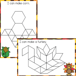 Fine Motor Mats Pattern Blocks: Thanksgiving - Life Over C's Club
