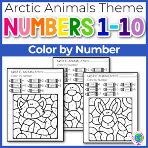 Color by Number 1-10: Arctic Animals - Life Over C's Club