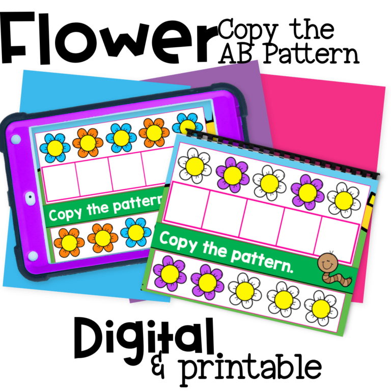 Digital and Printable Continue ABB Pattern: Flower Theme - Life Over C ...