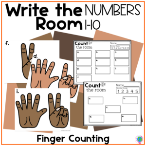 Write the Room: Numbers 1-10 Finger Counting - Life Over C's Club